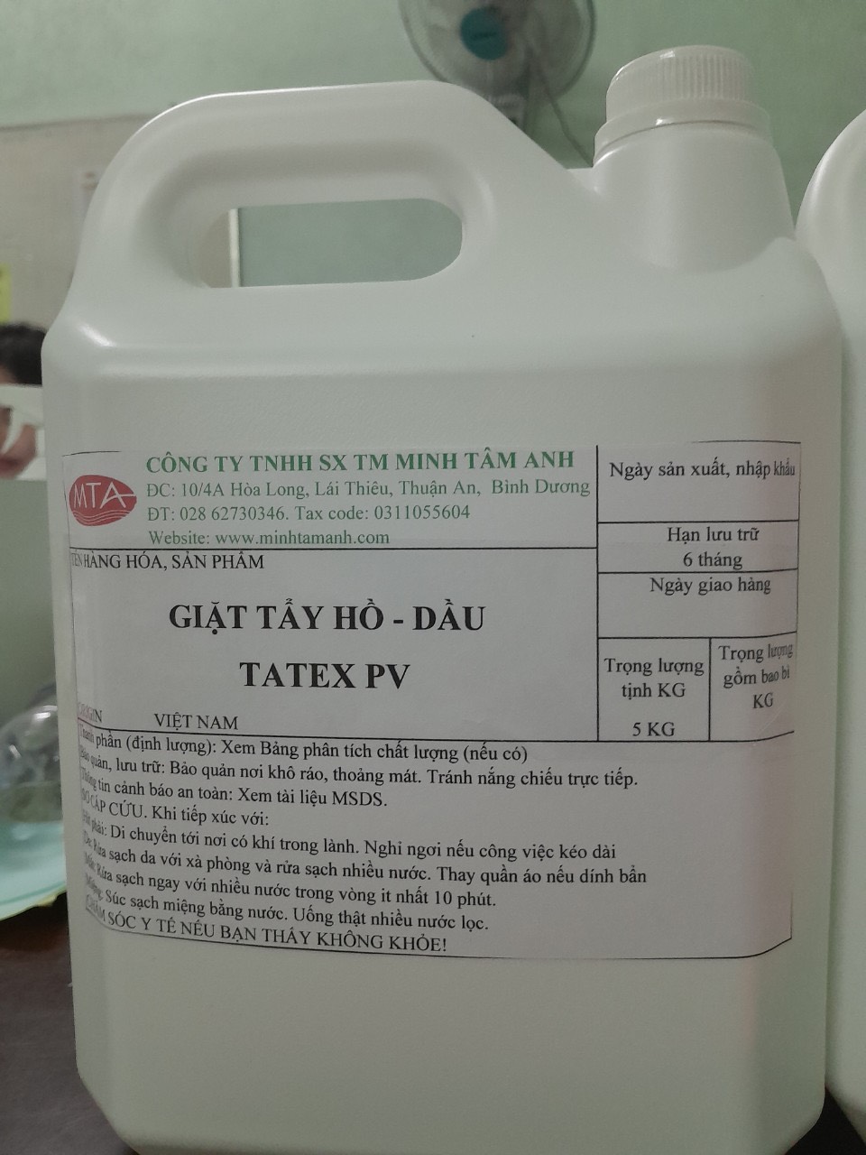 Tầy hồ, tẩy dầu TATEX PV